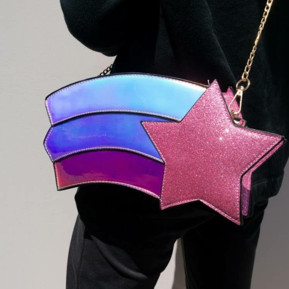Kooky'S Kloset | Accessories | Holographic Shooting Star Handbag | Poshmark
